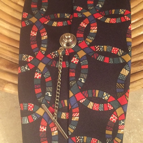 Vintage | Accessories | Vintage Swank Blue Faux Sapphire Silver Tie Pin ...